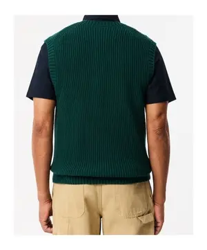 Lacoste Sleeveless V-neck Wool Vest