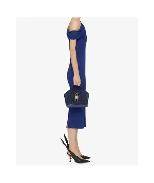Givenchy Asymmetrical Draped Crepe Midi Dress