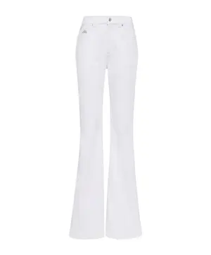 Alexander McQueen Logo Patch Flared Jeans - No