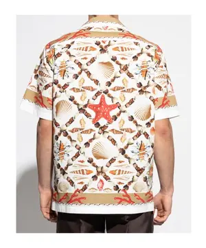 Dolce & Gabbana Dolce Gabbana Shell Printed Hawaii Poplin Shirt