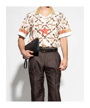 Dolce & Gabbana Dolce Gabbana Shell Printed Hawaii Poplin Shirt