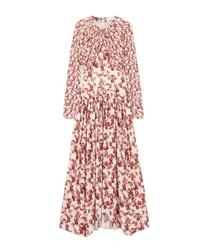 Isabel Marant Étoile Galina Asymmetrical Floral Print Midi Dress