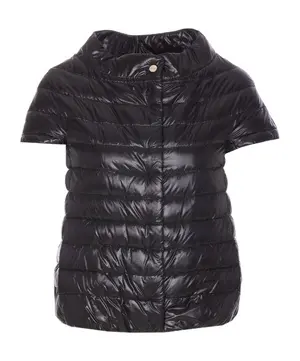 Herno Greta Short-sleeved Puffer Jacket - Black