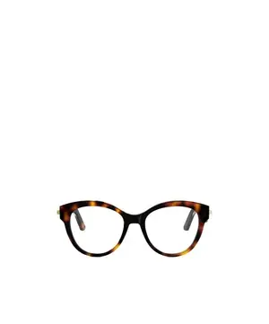 Dior Oval Frame Glasses - Black