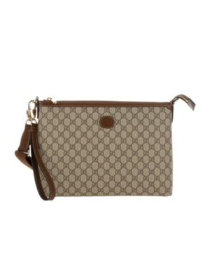 Gucci Gg Monogram Shoulder Bag - Gray