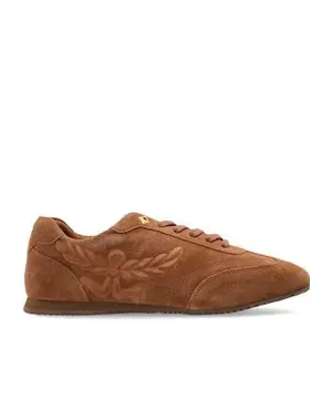 Mcm Logo Embossed Low-top Sneakers