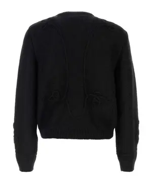 Alexander McQueen Embellished Crewneck Cardigan