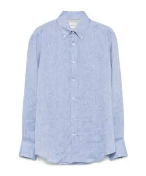 Brunello Cucinelli Linen Shirt - Blue
