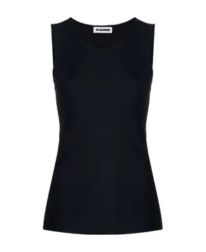 JIL SANDER Logo Crewneck Tank Top