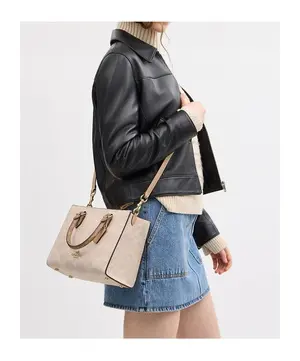 COACH Patterned Top Handle Bag