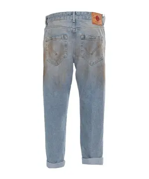 DONDUP Koons Tapered Distressed Jeans - Gray