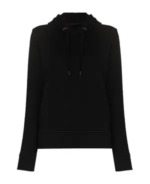 Canada Goose Logo Patch Drawstring Hoodie - Black