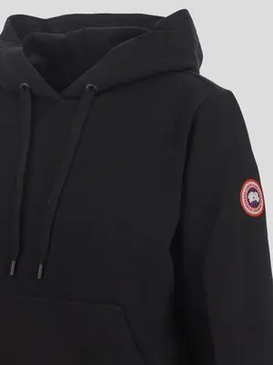 Canada Goose Logo Patch Drawstring Hoodie