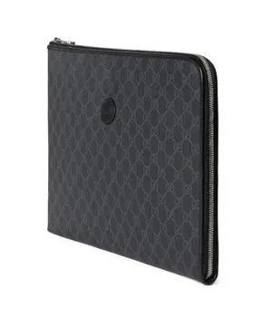 Gucci Monogrammed Zip Wallet
