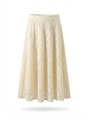 Max Mara Lace Pattern Skirt