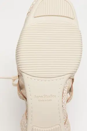 Acne Studios Cracked Lace-up Ballet Flats