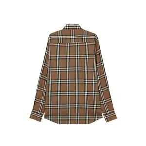 Burberry Slim Fit Check Stretch Cotton Shirt