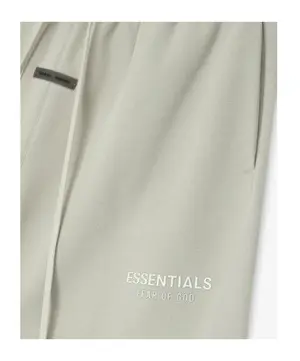 Fear Of God Logo Embroidered Elasticated Waist Shorts - Gray