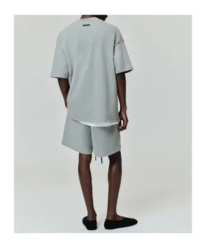 Fear Of God Logo Embroidered Elasticated Waist Shorts - Gray