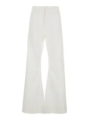 Celine Flare Jeans In Cotton Denim