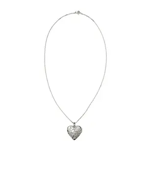 Emilio Pucci Heart Pendant Necklace - Gray