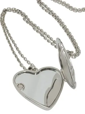 Emilio Pucci Heart Pendant Necklace - Gray