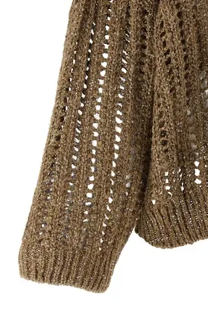 Brunello Cucinelli Crewneck Drop Shoulder Jumper With Sequins