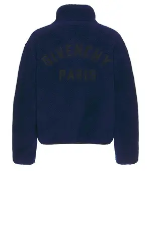 Givenchy Wool Fleece Bomber With Paris Embroidery
