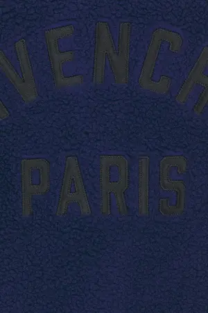 Givenchy Wool Fleece Bomber With Paris Embroidery