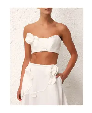 Zimmermann Matchmaker Rose Cropped Bra