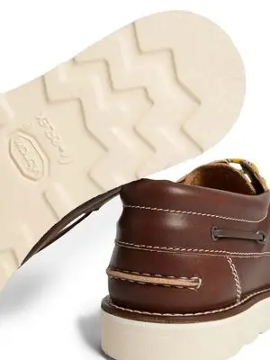 Dsquared2 Round Toe Boat Shoes With Tie Fastening