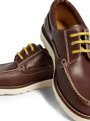 Dsquared2 Round Toe Boat Shoes With Tie Fastening