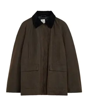 TOTEME Collared Jacket With Pocket Detail - Bark