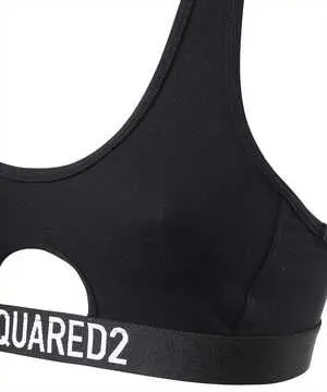 Dsquared2 Logo Underband Sports Crop Top