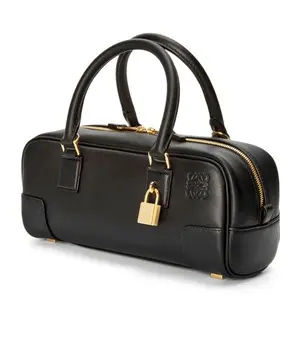 Loewe Amazona 23 Cropped Bag In Nappa Calfskin - Black