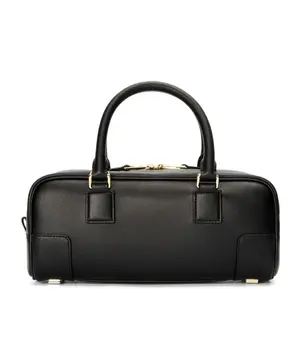 Loewe Amazona 23 Cropped Bag In Nappa Calfskin - Black