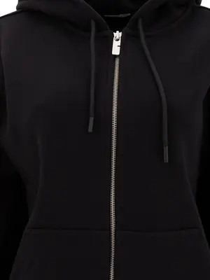 Burberry Check-label Zip-up Drawstring Hoodie