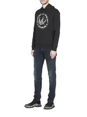 Alexander McQueen Checkerboard Graphic Hoodie