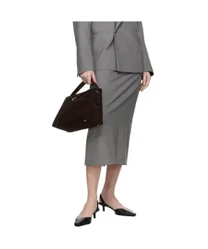 LOULOU STUDIO Midi Slit Skirt