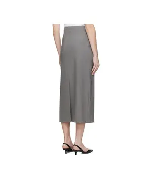 LOULOU STUDIO Midi Slit Skirt