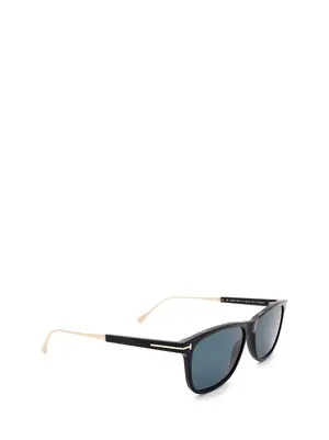 TOM FORD Caleb Rectangle Frame Sunglasses - Blue