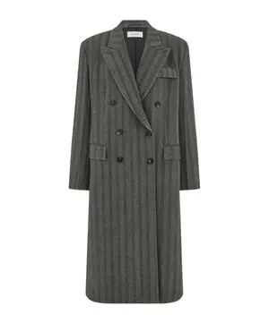 FERRAGAMO Double-breasted Chevron Coat