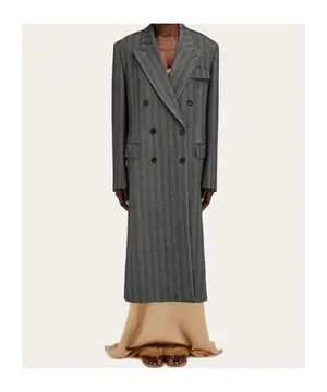 FERRAGAMO Double-breasted Chevron Coat