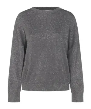 Brunello Cucinelli Brunello Cucinelli Long-Sleeved Crewneck Jumper With Ribbed Details No