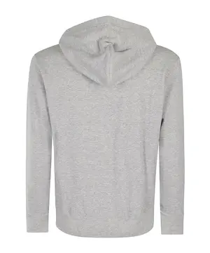 Play Comme Des Garcon Long Sleeve Zip-up Hoodie - Gray
