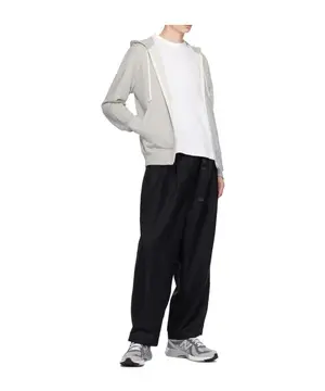 Play Comme Des Garcon Long Sleeve Zip-up Hoodie - Gray