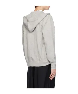 Play Comme Des Garcon Long Sleeve Zip-up Hoodie - Gray
