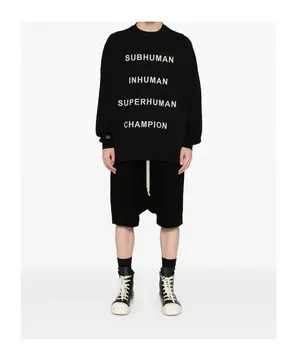 Rick Owens Printed Logo Crewneck Sweatshirt