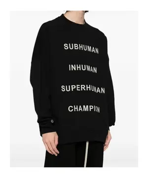 Rick Owens Printed Logo Crewneck Sweatshirt