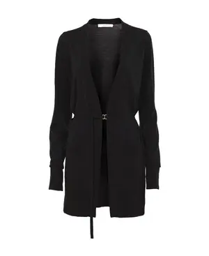 Chloé Belted Long-sleeved Cardigan